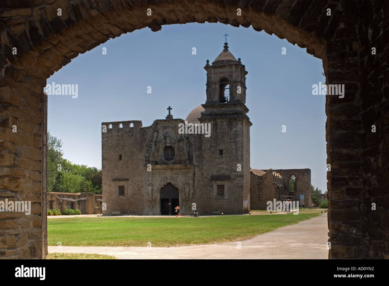 Mission gate open Stock Photo - Alamy