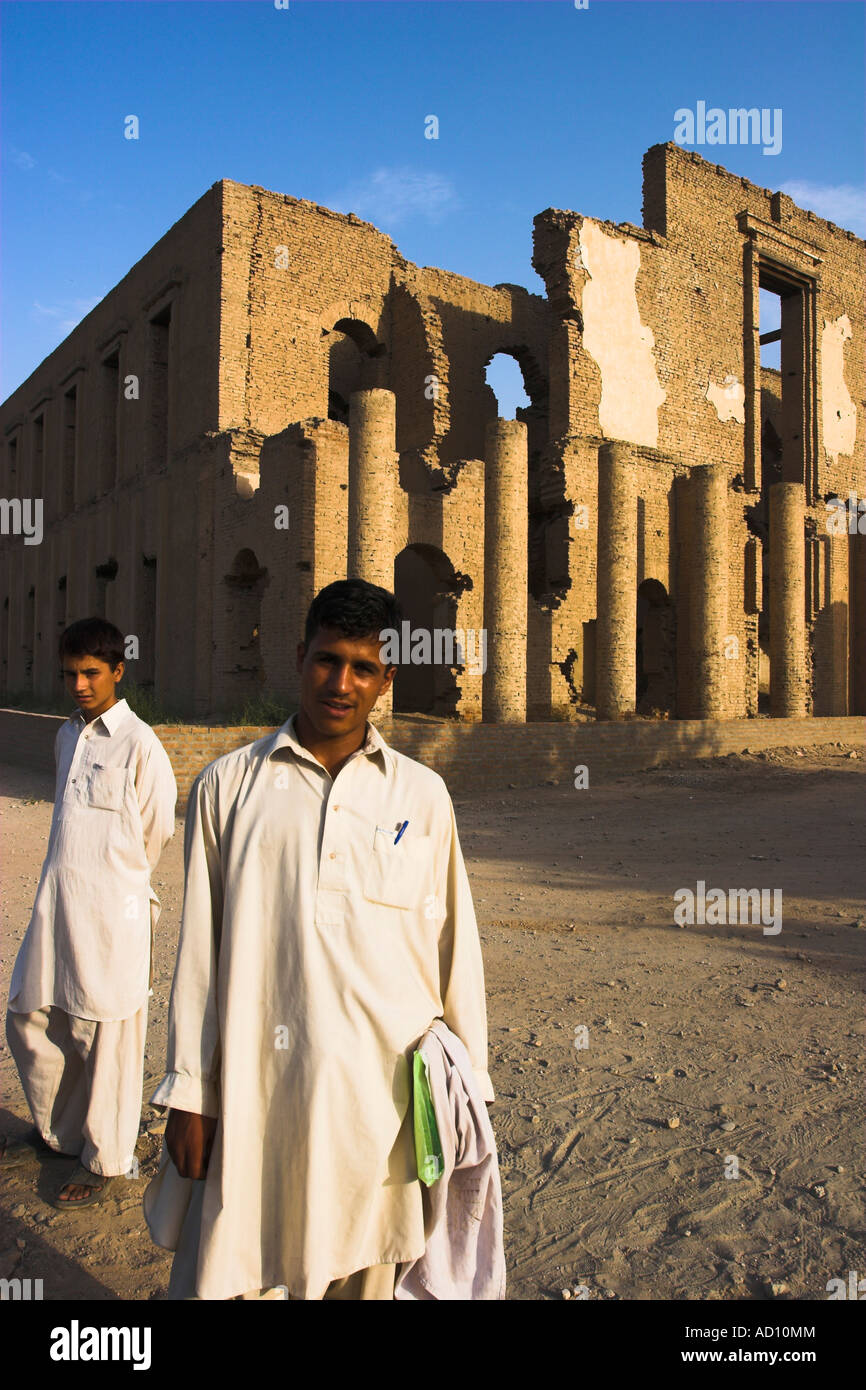 Afghanistan, Jalalabad, Local man and boy, Emorat Palace (Light of ...