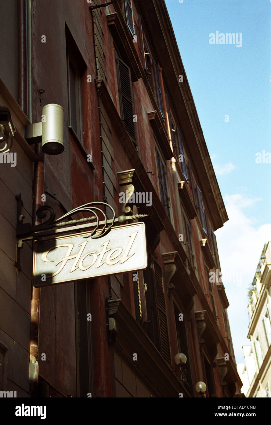 luxury hotel sign in rome Stock Photo - Alamy