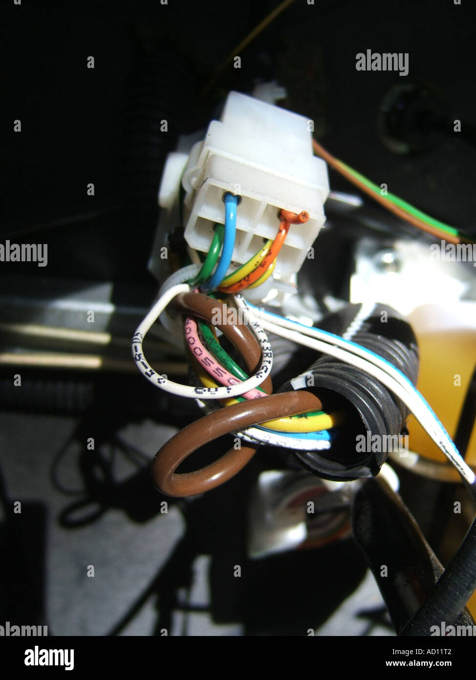 car wiring connector Stock Photo - Alamy