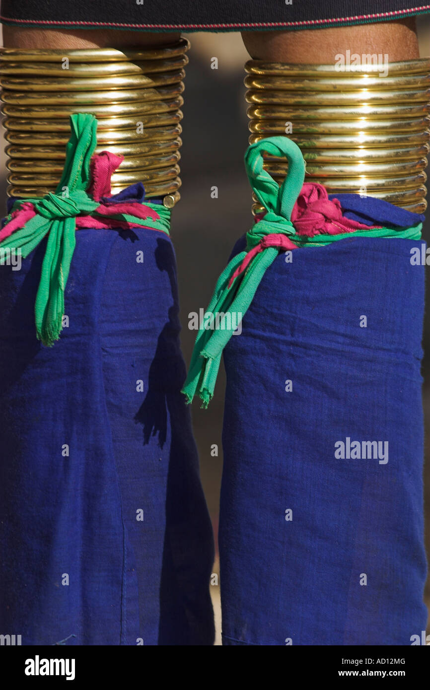 Myanmar, Shan State, View of Paudaung lady's legs Stock Photo - Alamy