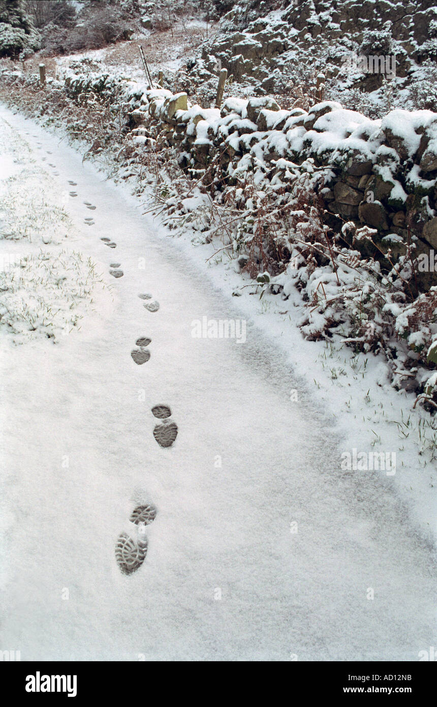 Tracks steps solitude hi-res stock photography and images - Alamy
