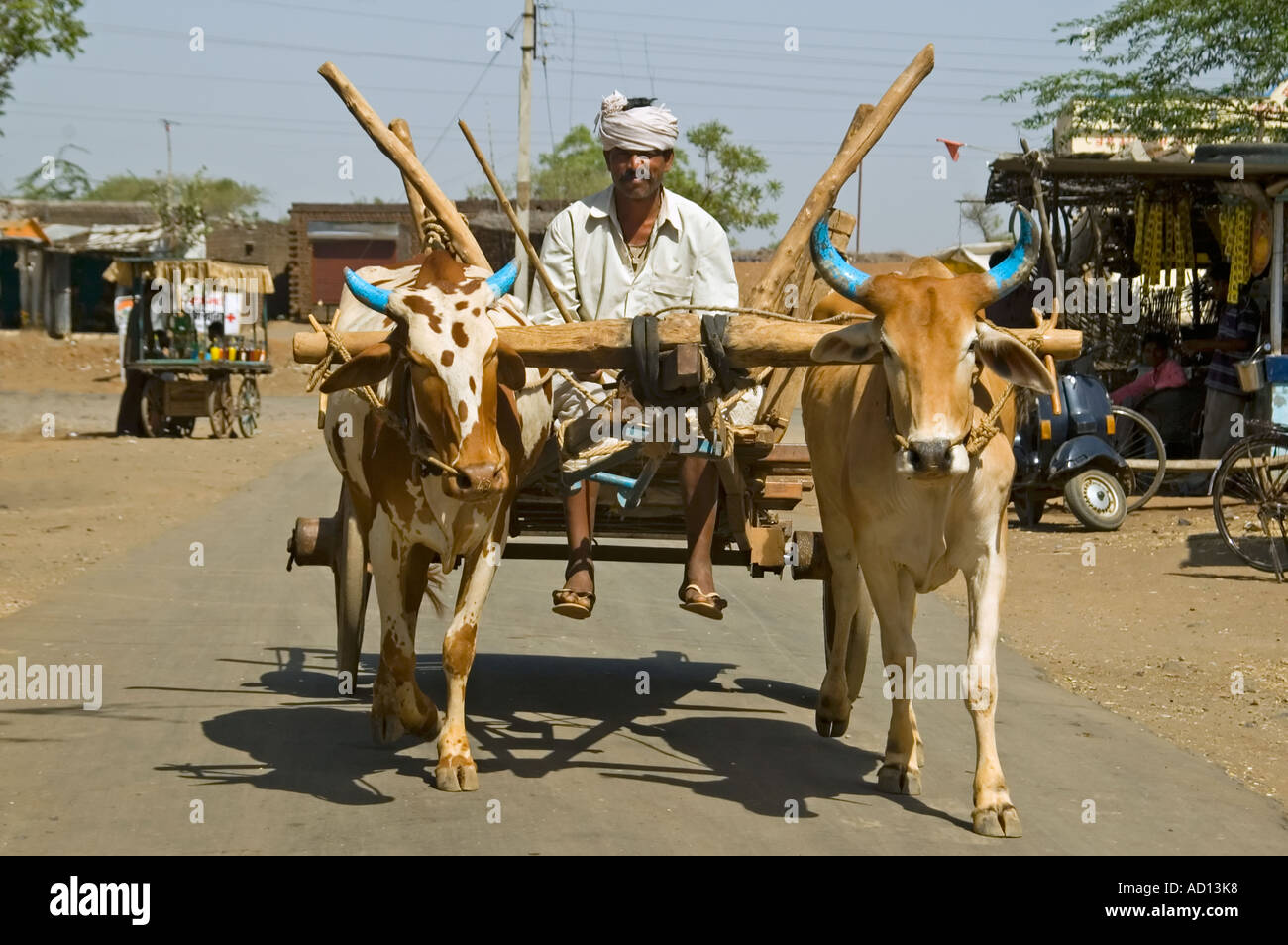 Bullocks pulling cart hi-res stock photography and images - Alamy