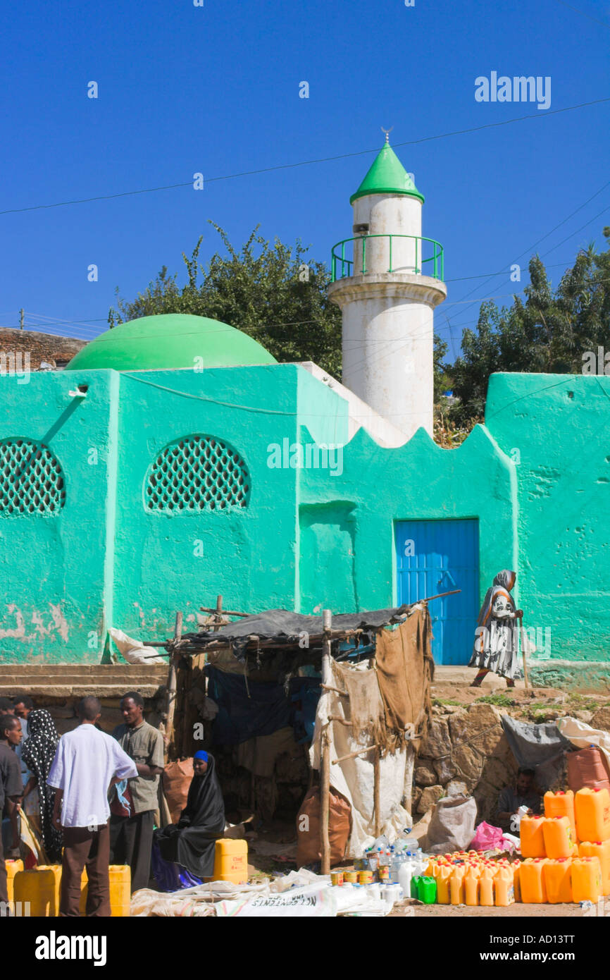 Ethiopia, Harar, Old town,Water tank infront of Mosque Stock Photo - Alamy