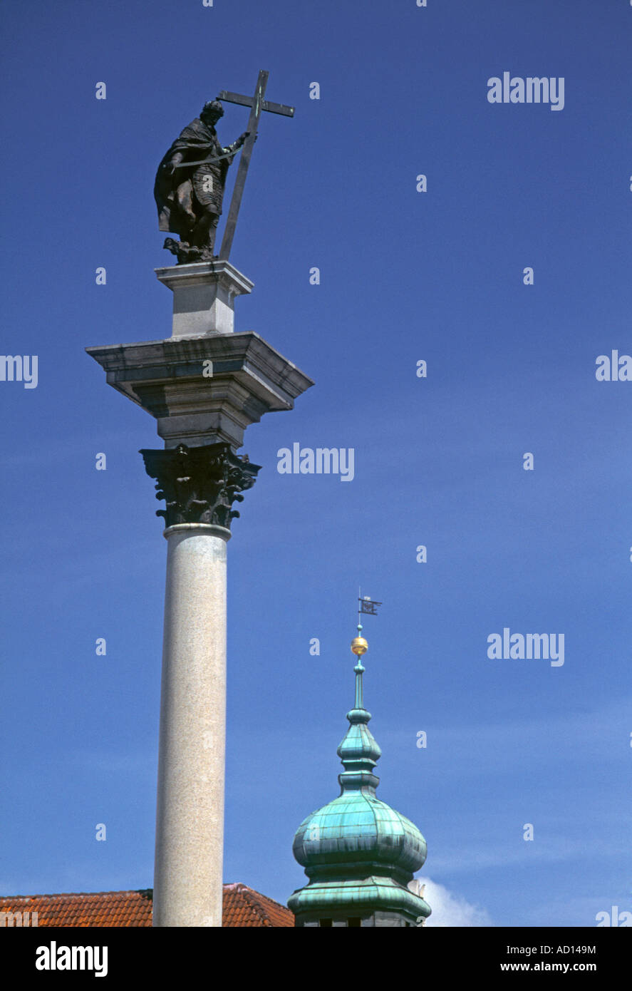Plac Zamkowy Castle Square Warsaw Poland Stock Photo - Alamy