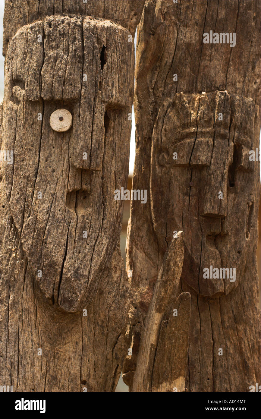 Ethiopia, Southern Ethiopia, Konso, Waga (Wakka) - carved wooden ...