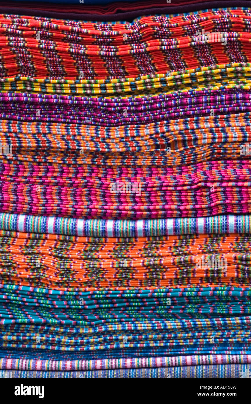 Colourful cloths, Otavalo, Ecuador Stock Photo - Alamy