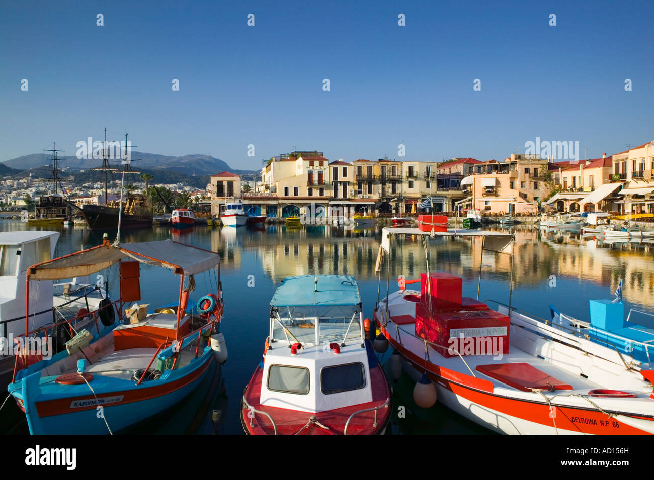 Venetian Harbour, Rethymno, Crete, Greece Stock Photo - Alamy