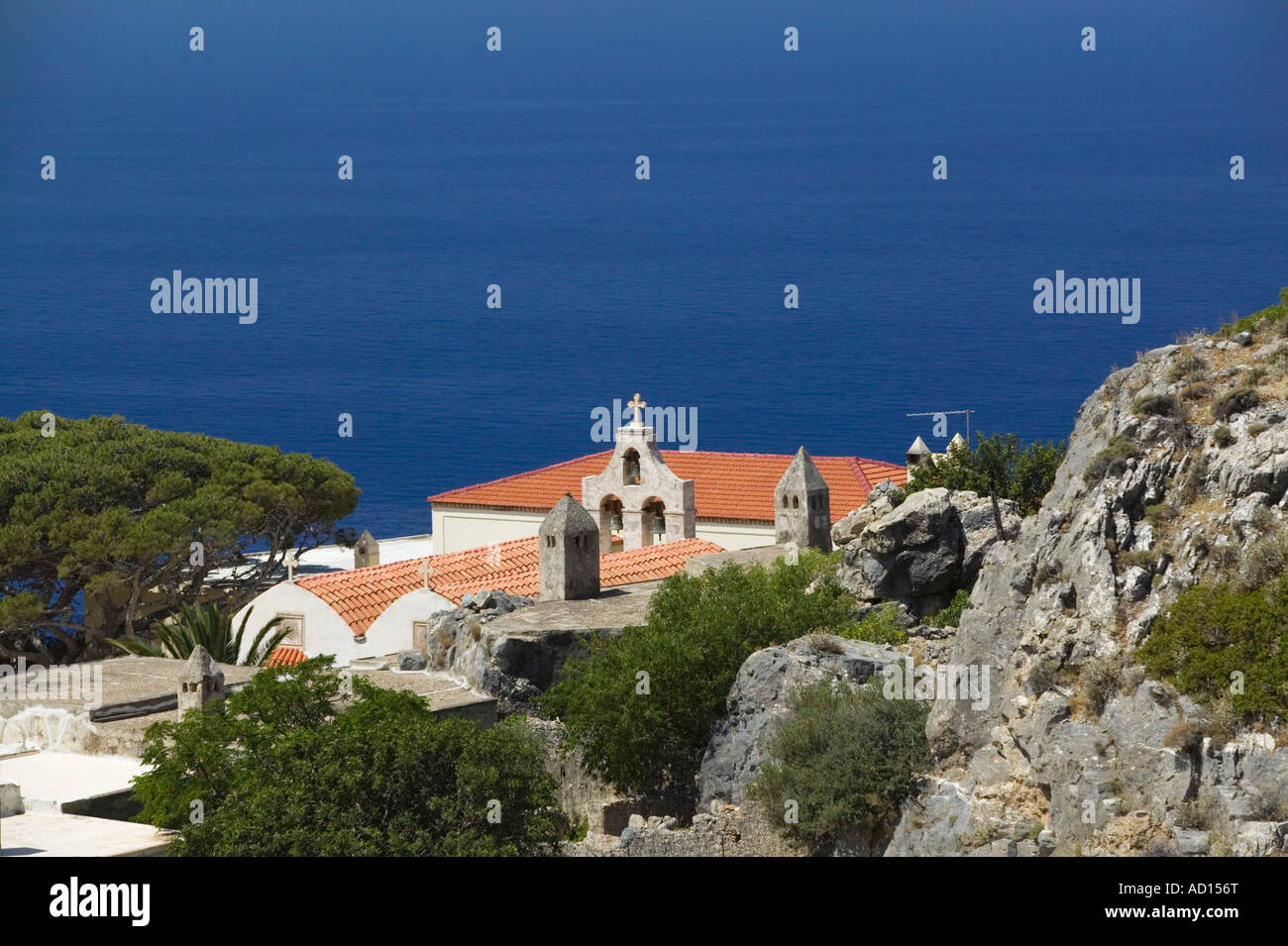 Moni Preveli Monastery, Rethymno Province, Crete, Greece Stock Photo ...