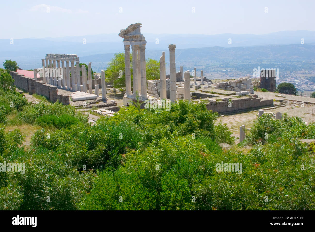 Acropolis of Pergamon Pergamum Bergama Western Turkey Stock Photo - Alamy
