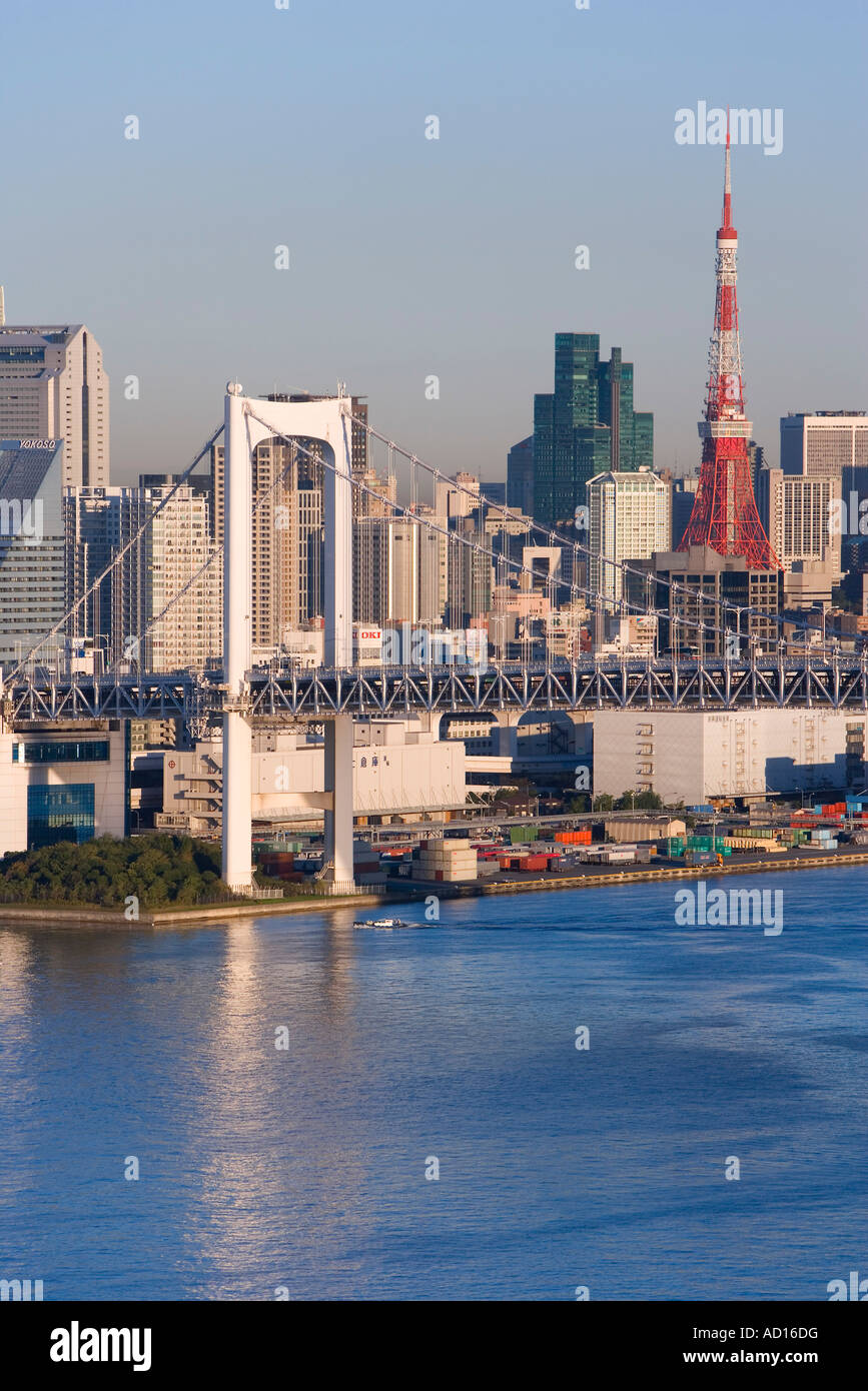 Rainbow Bridge, Tokyo Bay, Tokyo, Japan Stock Photo - Alamy