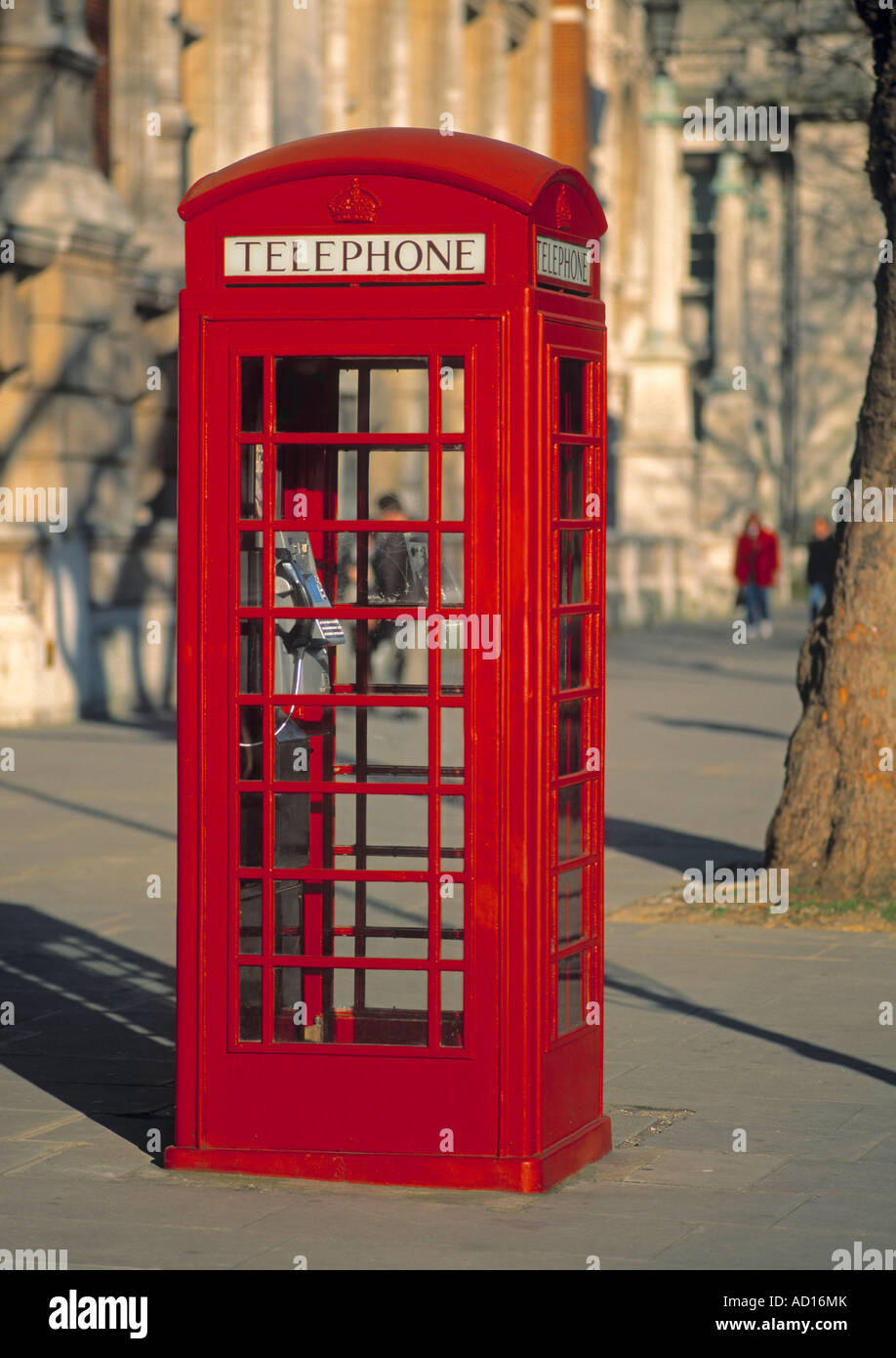 Telephone box London England Stock Photo - Alamy