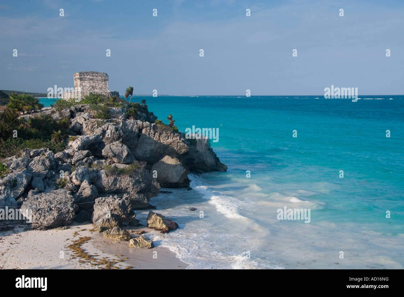 Mayan ruins in Tulum, Yucatan, Mexico Stock Photo - Alamy