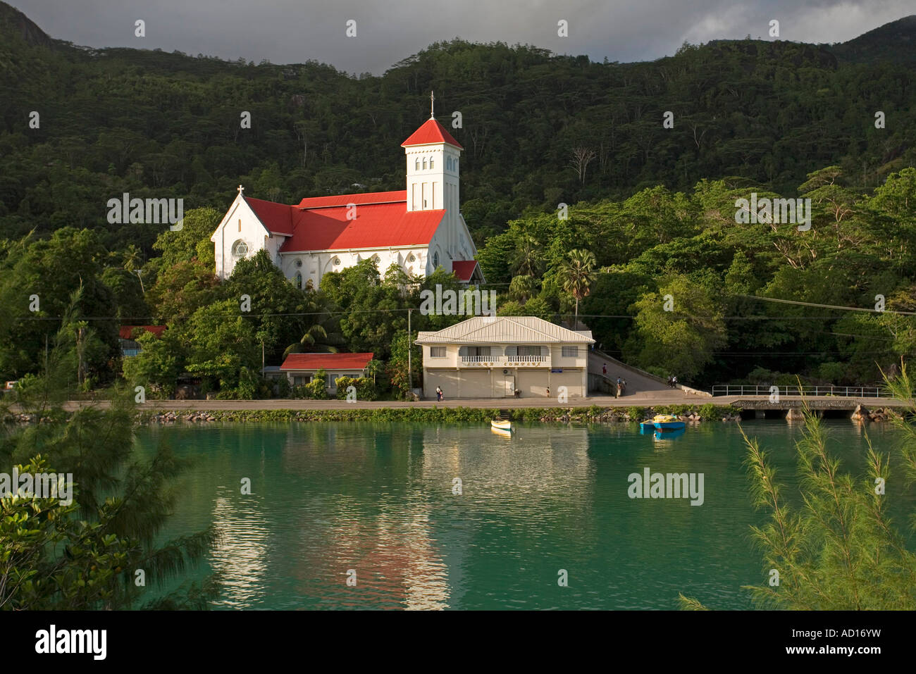 Church near Victoria, Mahe Island, Seychelles Stock Photo - Alamy