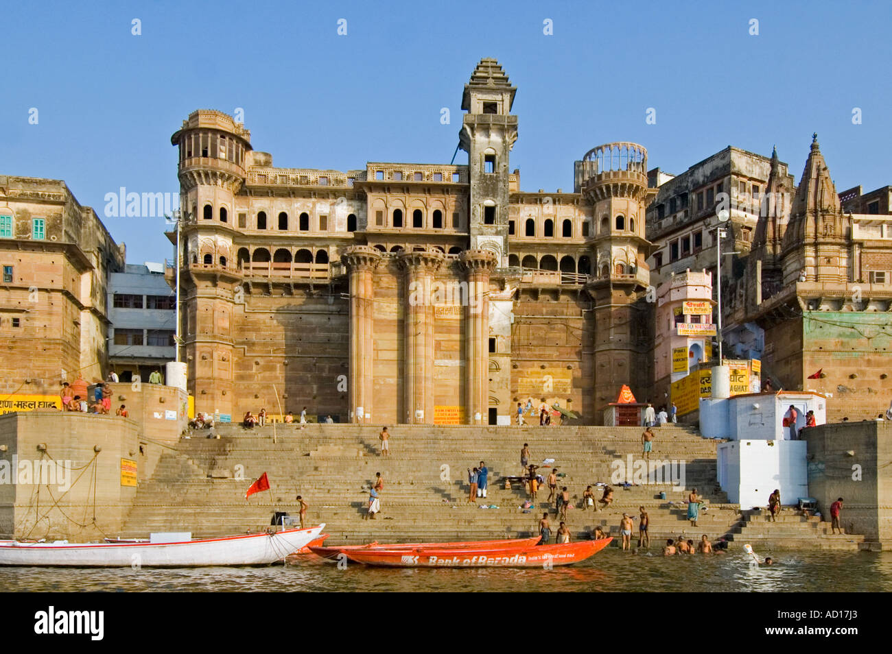 Horizontal wide angle of the palatial architecture along Darbhanga and ...
