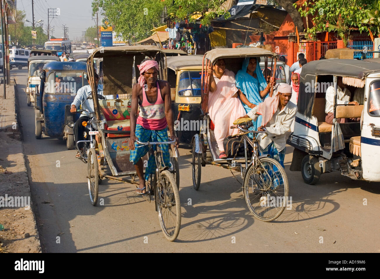 Crowded street of rickshaws india High Resolution Stock Photography and ...