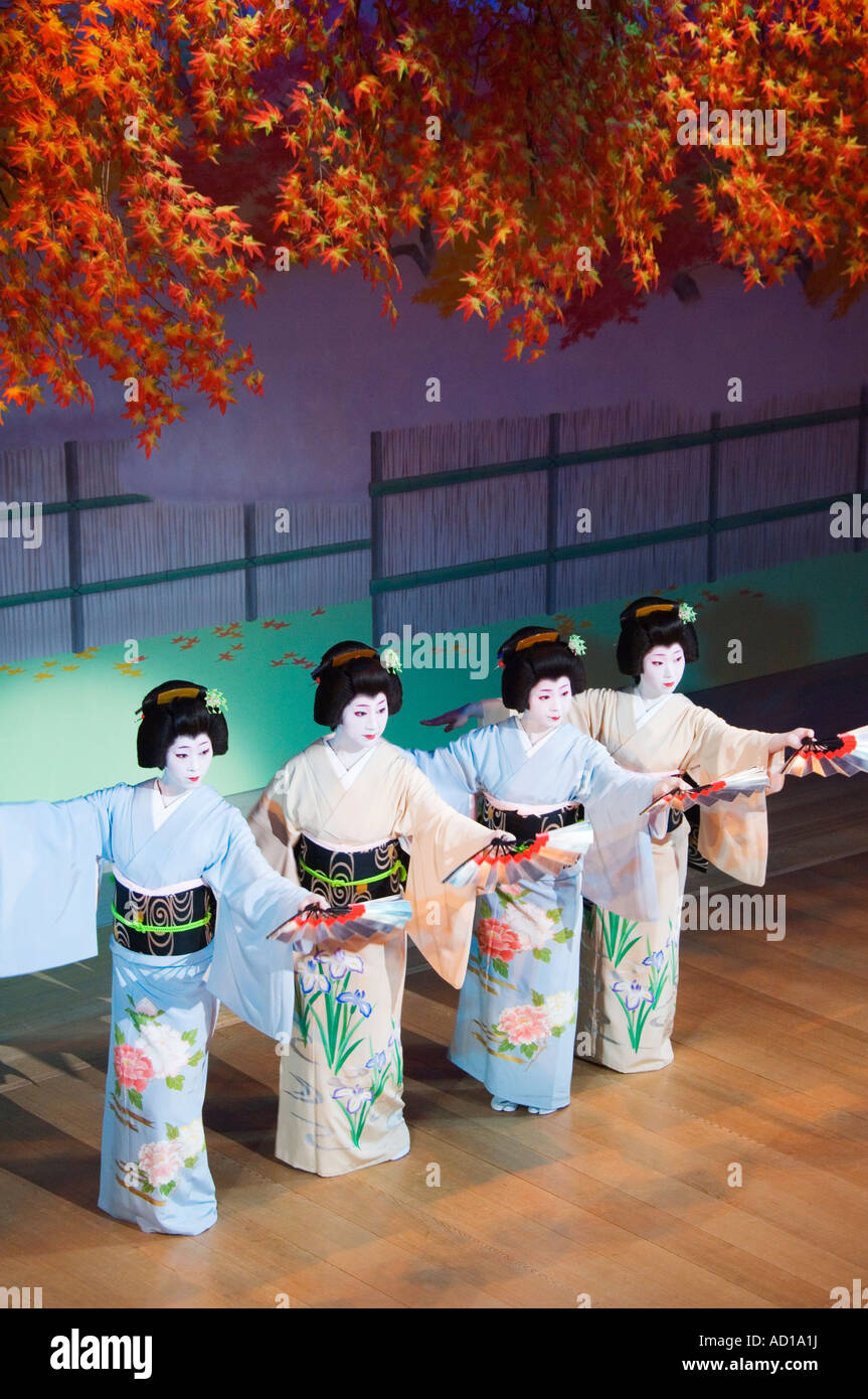 Japan Honshu Island Kyoto Kyo Odori Geisha Spring Dance performance ...