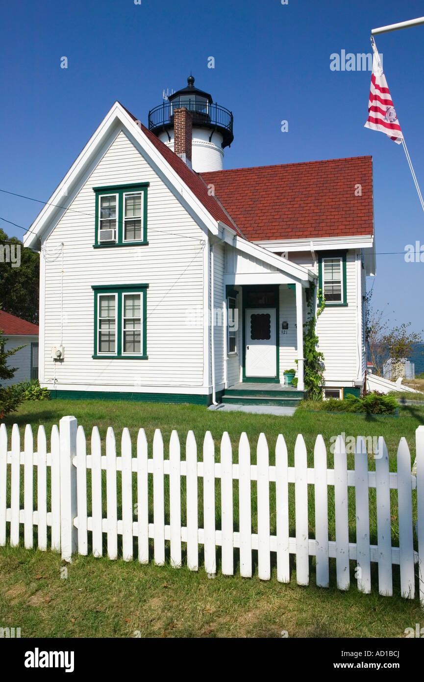 West Chop Lighthouse, Martha's Vineyard, Massachusetts, USA Stock Photo ...