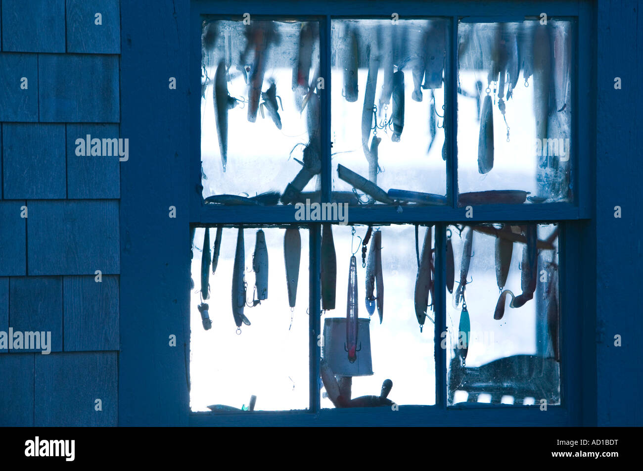Fish Shack Window, Menemsha, Martha's Vineyard, Massachusetts, USA ...