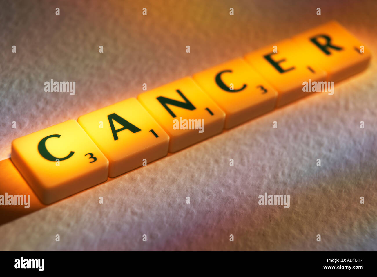 Cancer word letters hi-res stock photography and images - Alamy
