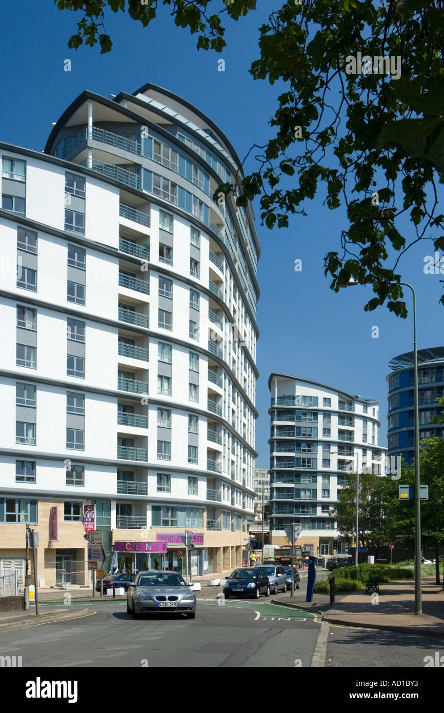 Modern apartment building, Woking, Surrey, UK Stock Photo - Alamy
