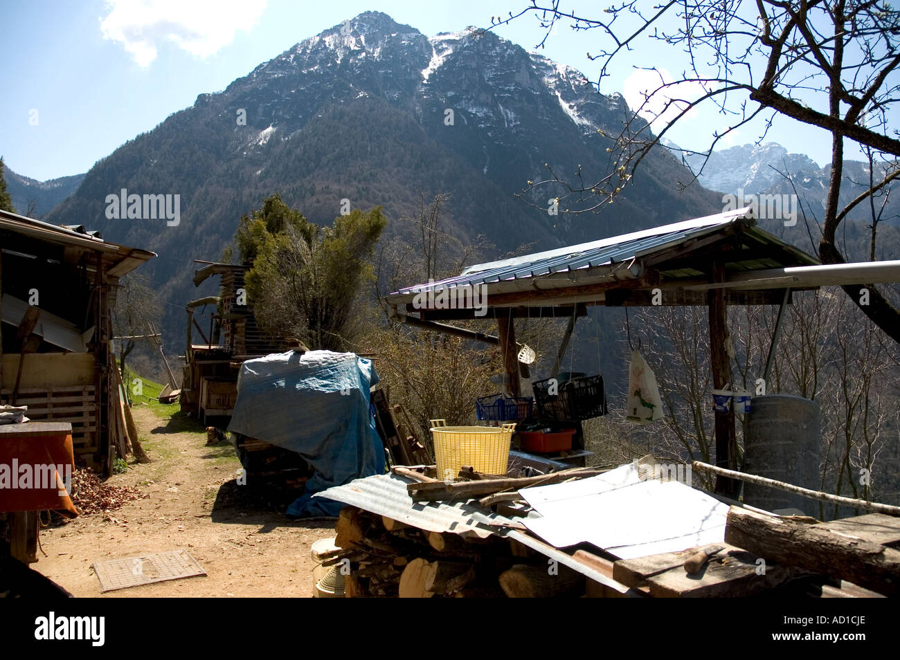 natural living in mountain - lifestyle Stock Photo - Alamy