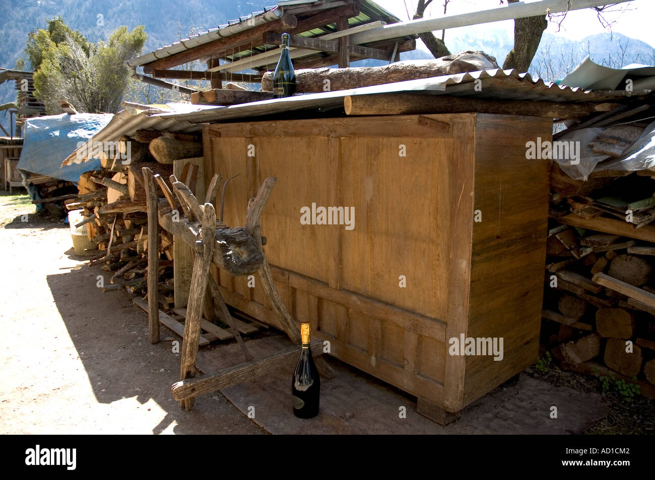natural living in mountain - lifestyle Stock Photo - Alamy