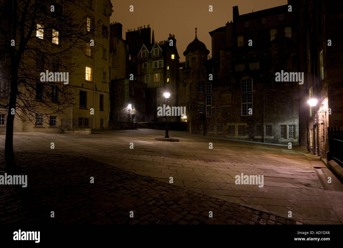 Lady Stairs Close at night, Edinburgh, Scotland Stock Photo - Alamy