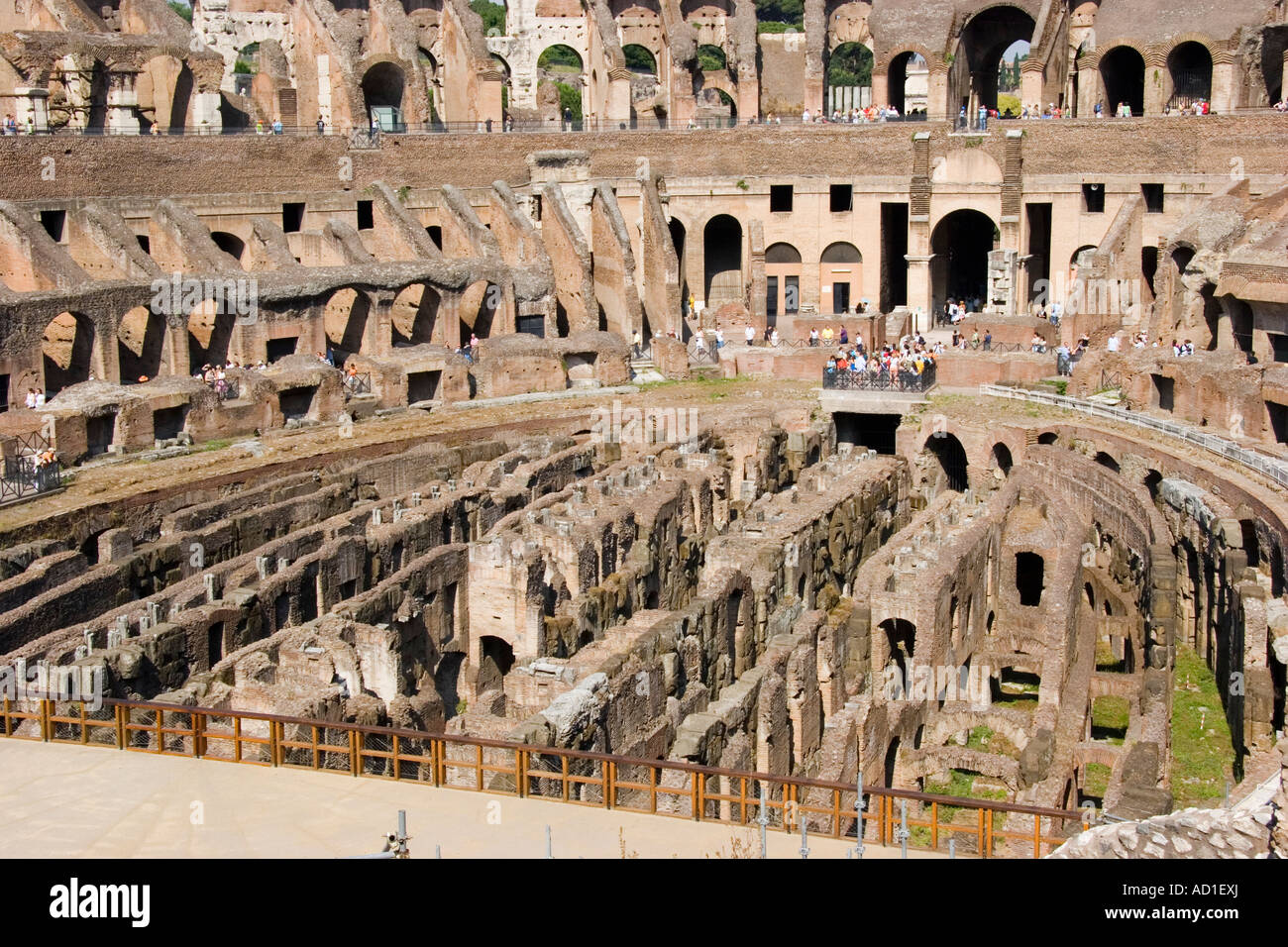 Interior view of the Coliseum or Colosseum Rome Italy Stock Photo - Alamy