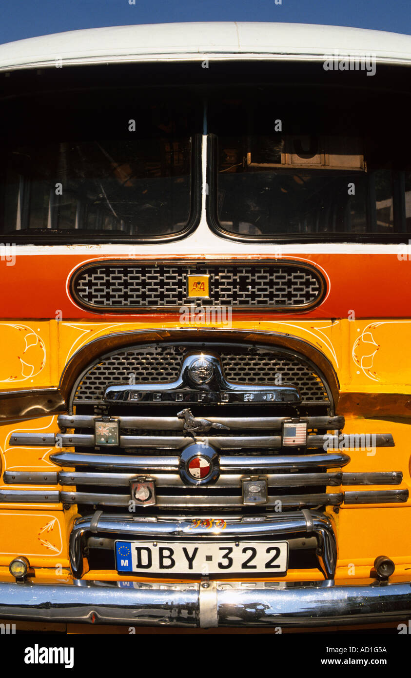 Local bus Valletta Bus Station Malta Stock Photo - Alamy
