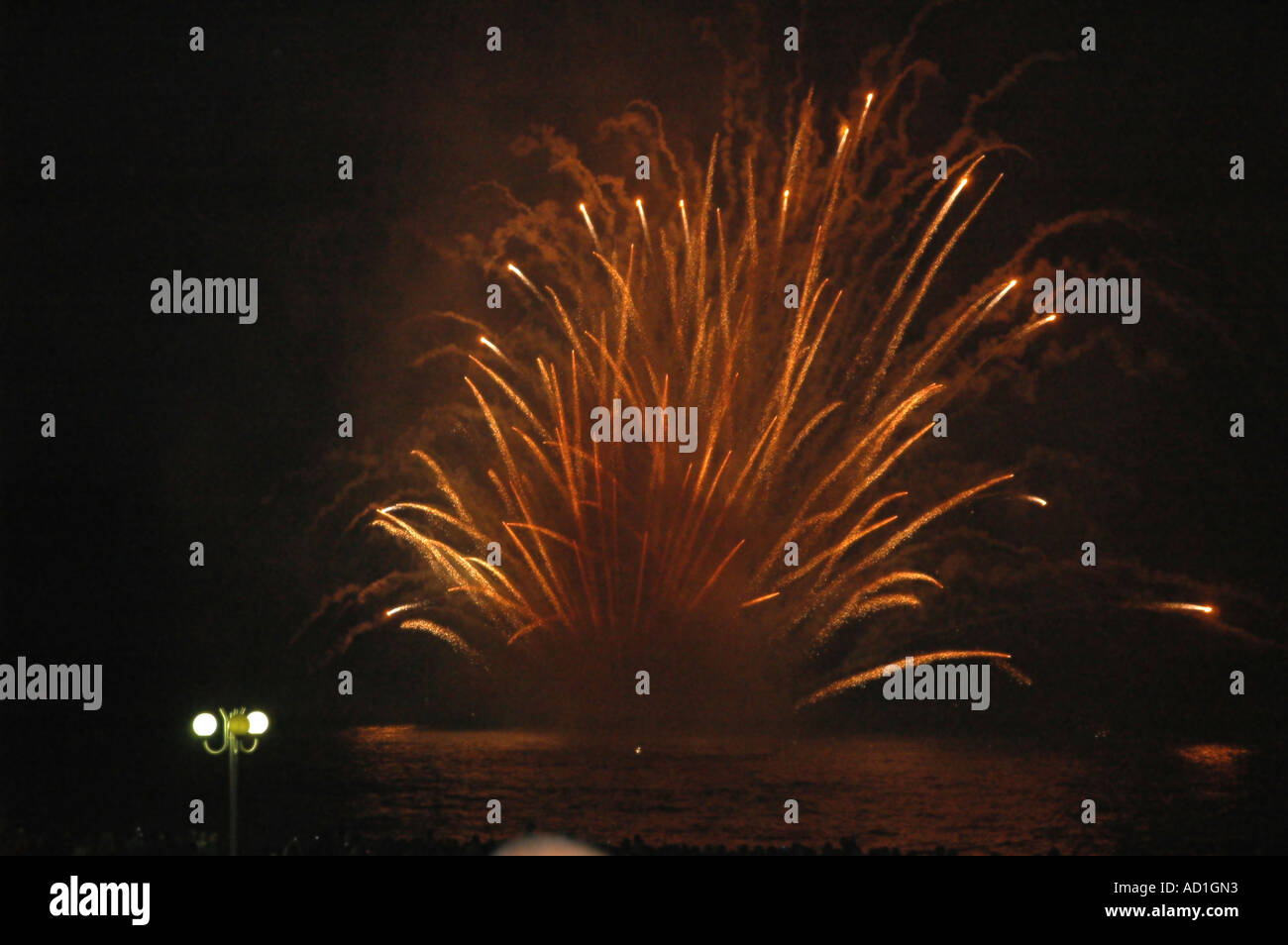 Fireworks at night Stock Photo - Alamy