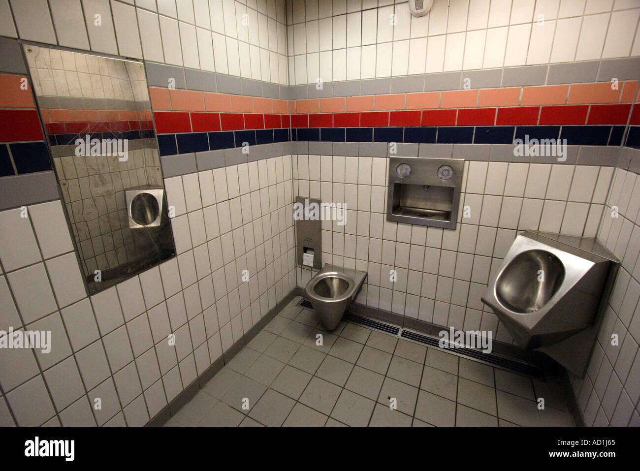 Inside a modern public toilet Stock Photo - Alamy