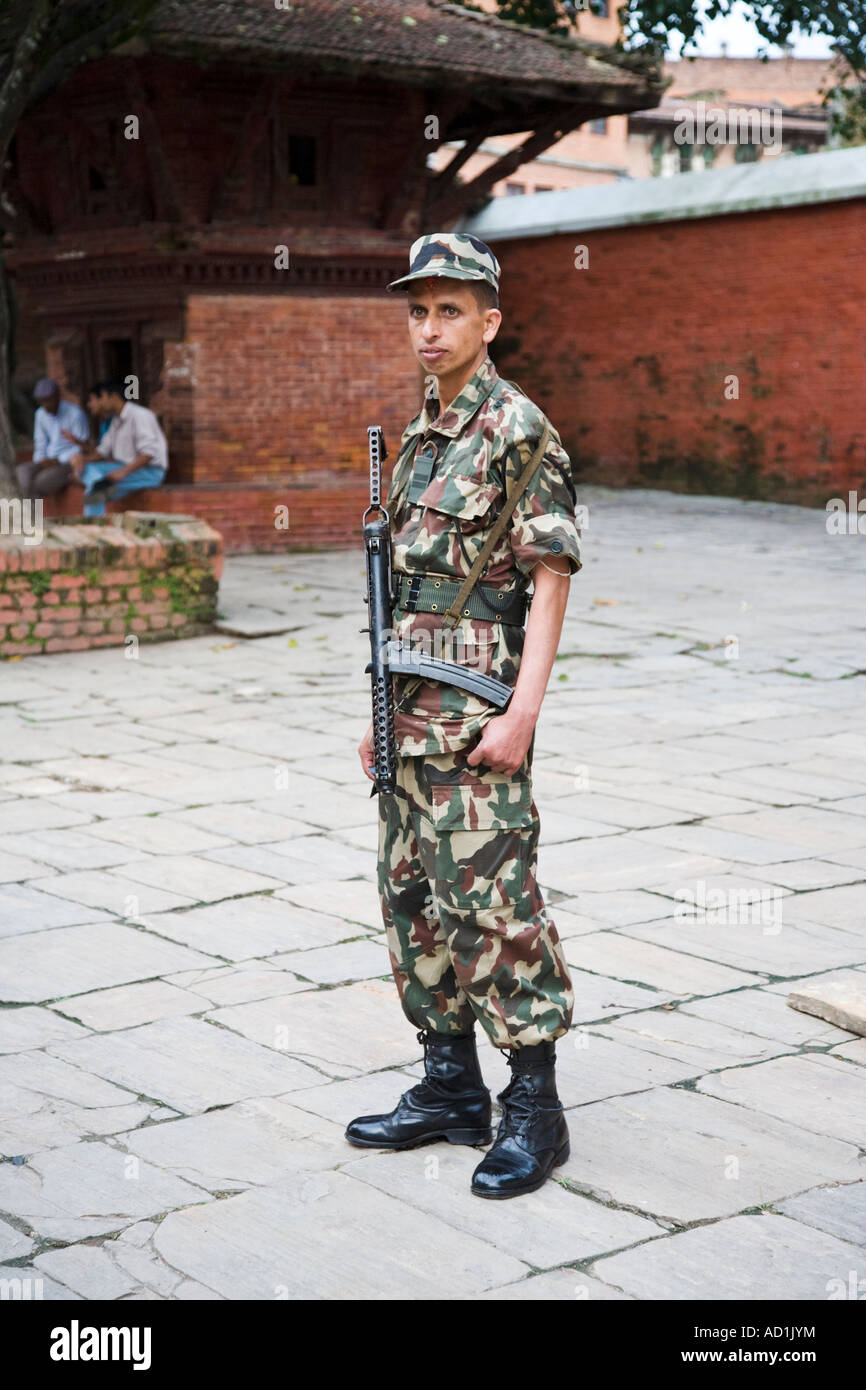 A police officer in the town of Bhaktapur near Kathmandu Nepal Stock ...