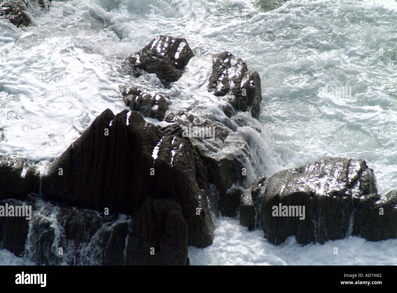 Cliff top view over the Bristol Channel Manobier Wales Stock Photo - Alamy