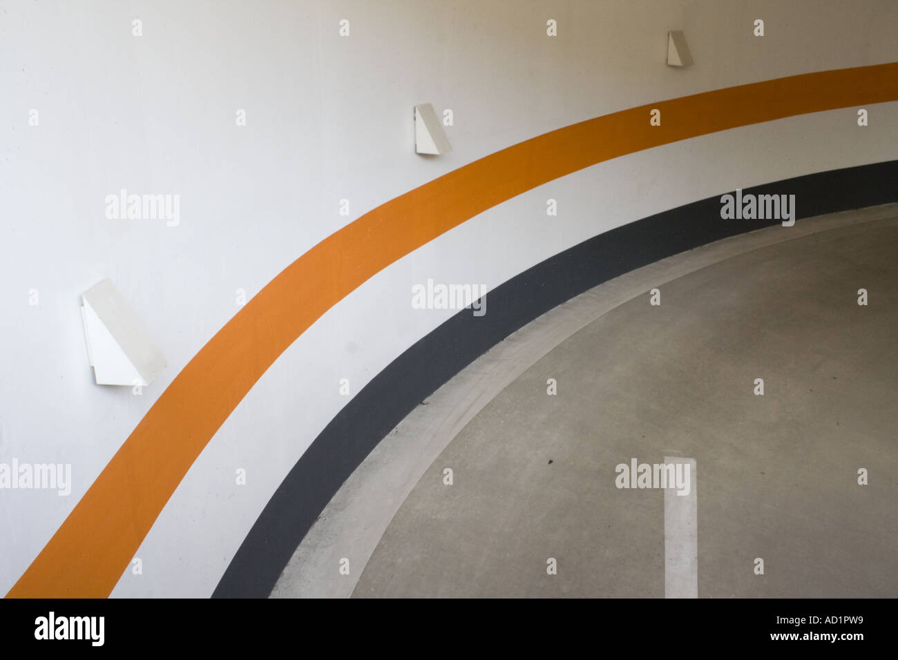 curve in a parking garage Stock Photo - Alamy