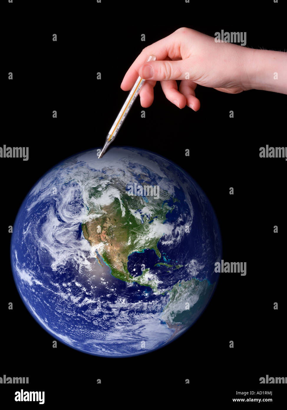 The Earth gets a fever Stock Photo - Alamy