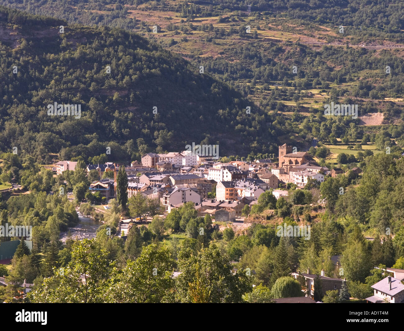 Broto village in Huesca province Spain Stock Photo - Alamy