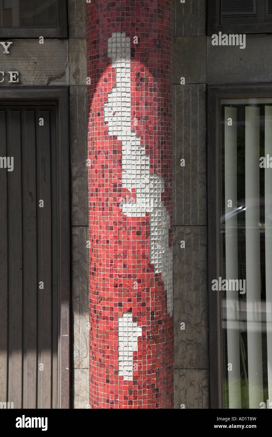Tiles falling off a column Plymouth Civic Centre Grade 2 listed ...