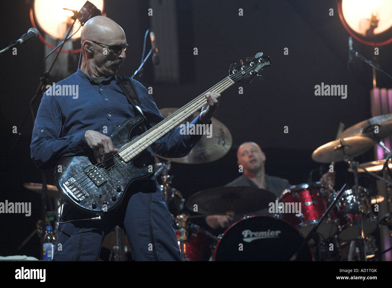Tony Levin bass guitarist Peter Gabriel band concert Eden Project ...