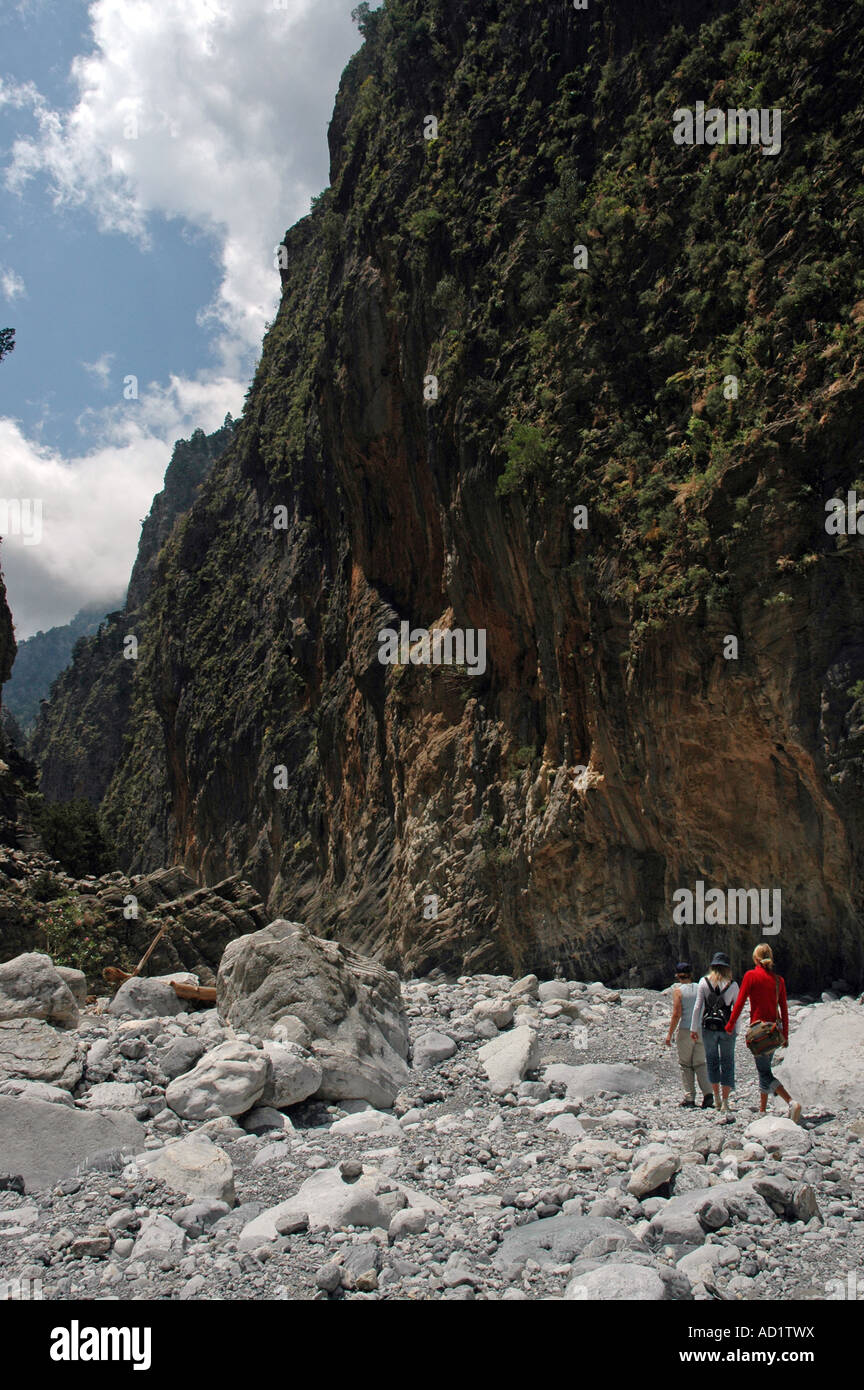 Samaria Gorge national park in the greek island of Crete Stock Photo ...