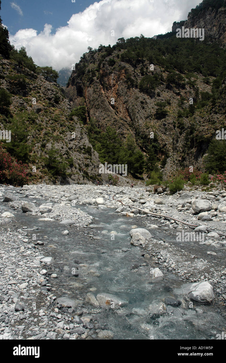 Samaria Gorge national park in the greek island of Crete Stock Photo ...