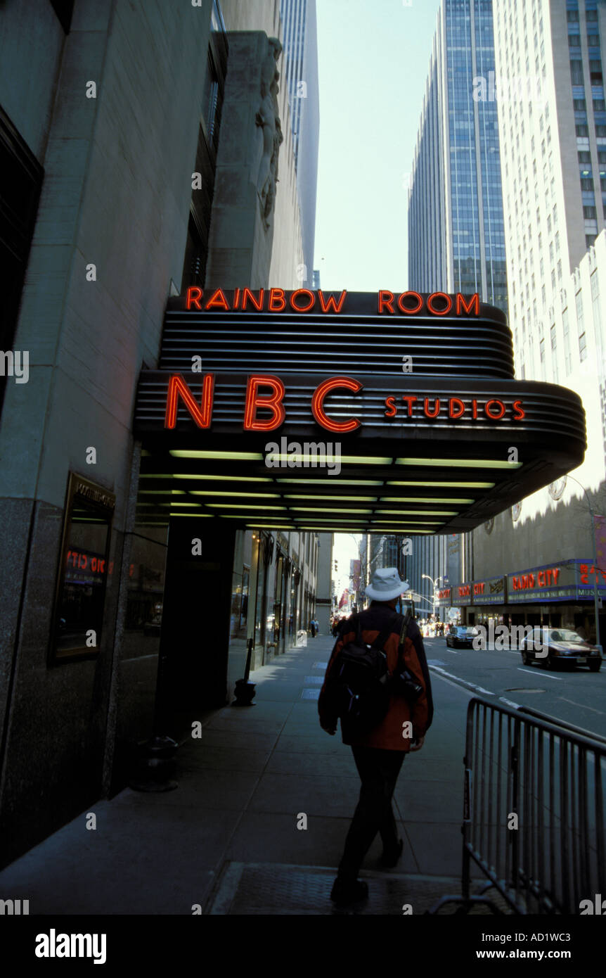Rainbow Room and NBC Studios Manhattan New York City New York USA Stock ...