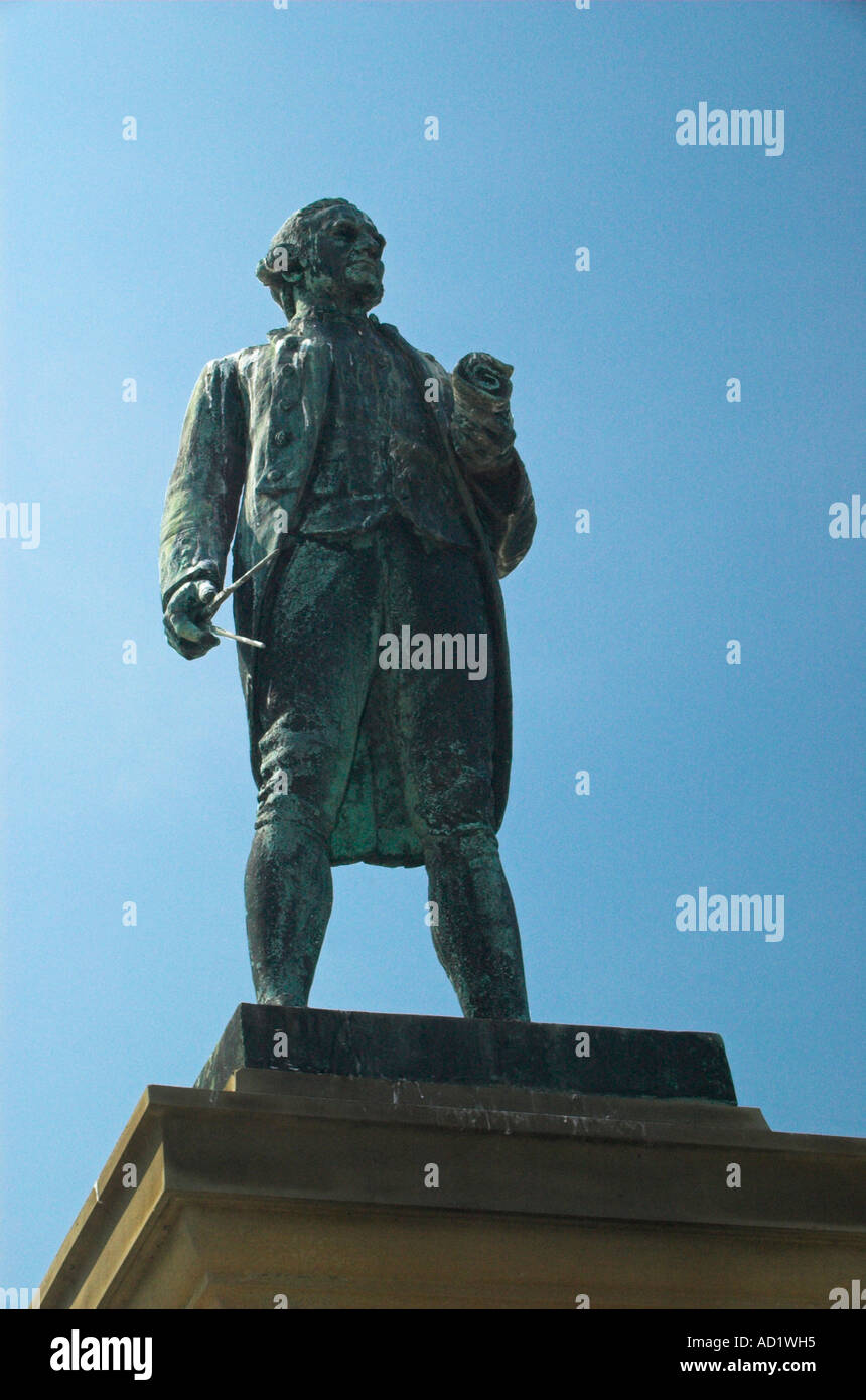 Statue of Captain Cook In Whitby North Yorkshire England United Kingdom ...