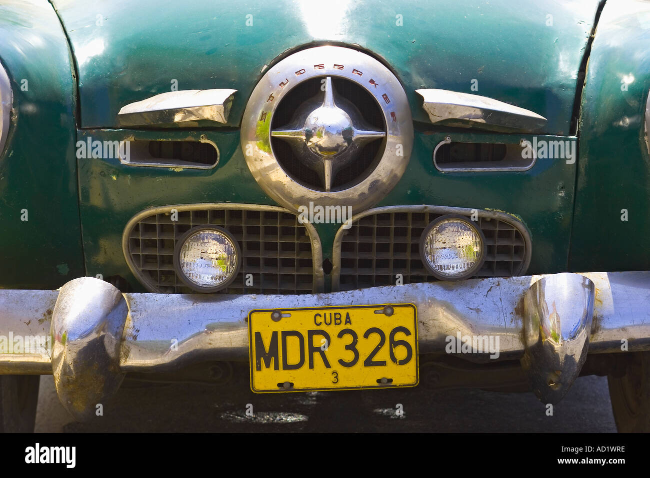 front grill, 1950's Studebaker car, Veradero, Cuba Stock Photo - Alamy