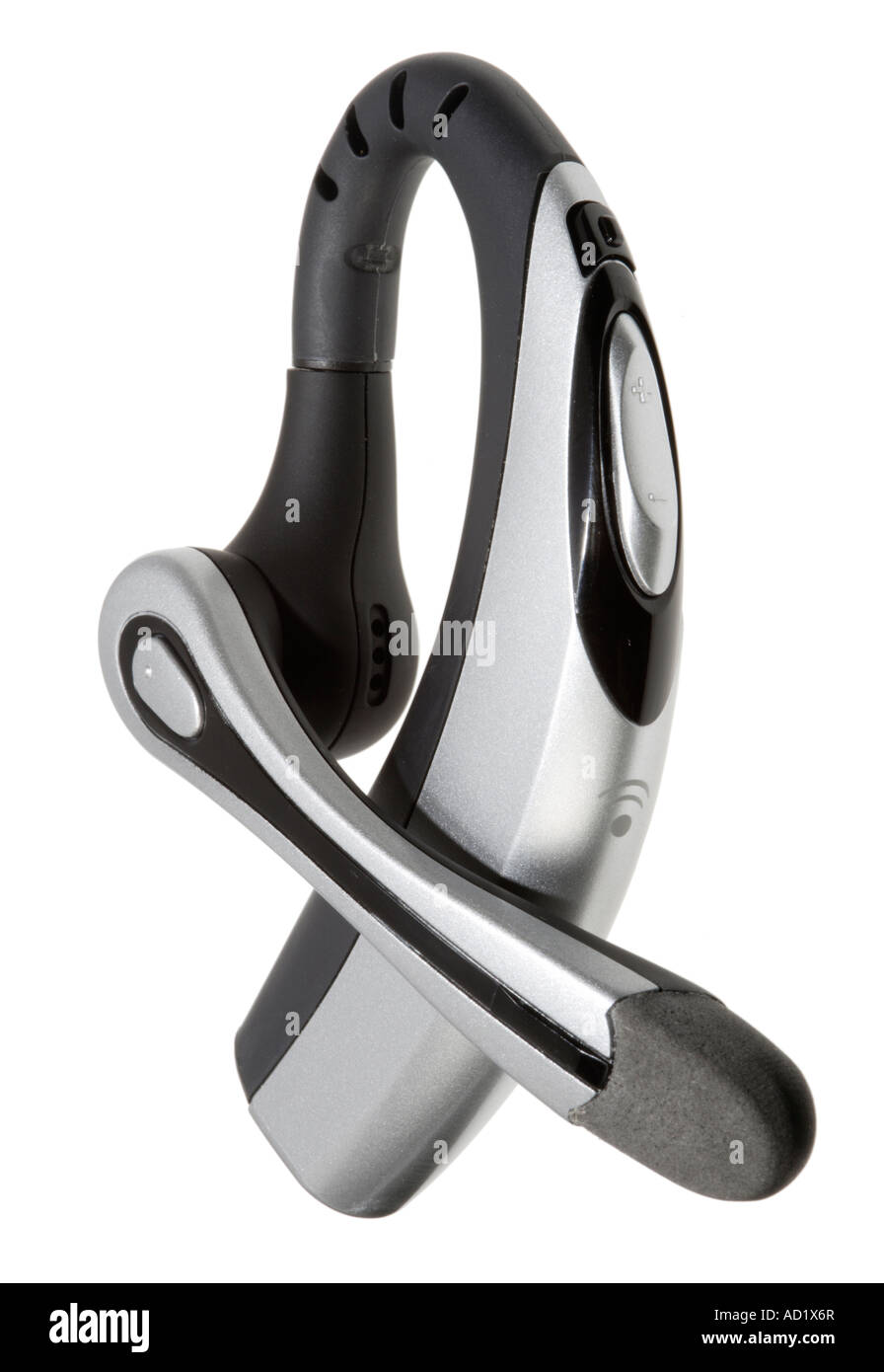 Speak and listen by bluetooth device Stock Photo - Alamy