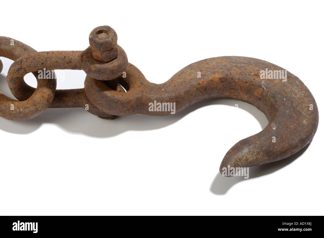 Large rusty metal hook Stock Photo - Alamy