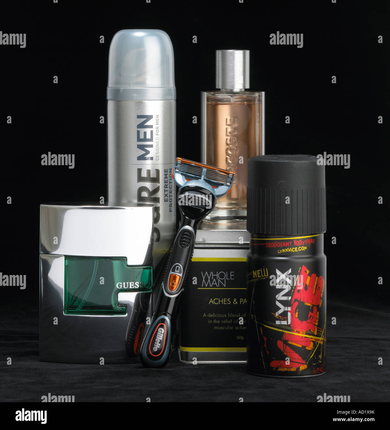 mens grooming products Stock Photo - Alamy