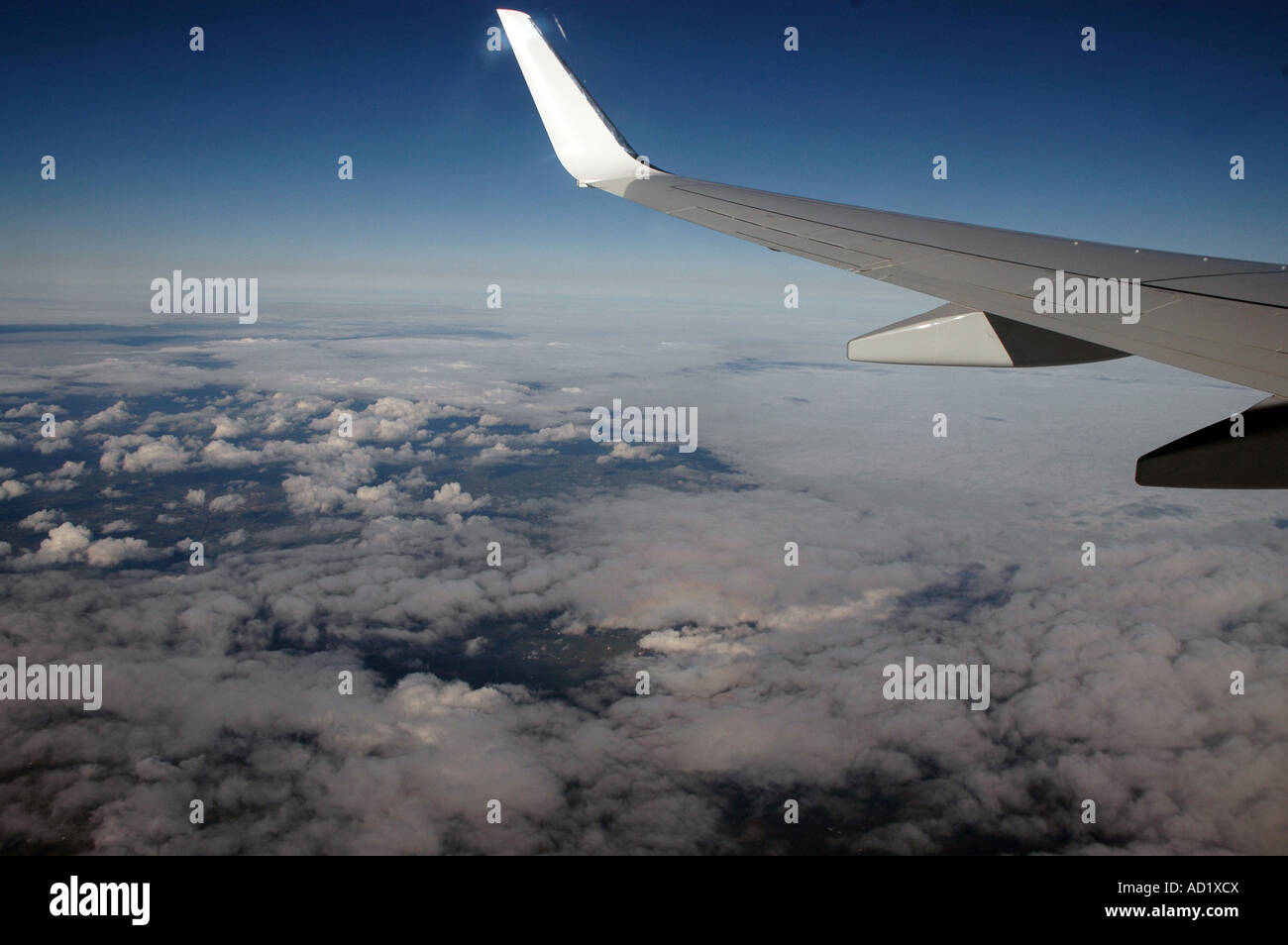 View from Airplane Window Stock Photo - Alamy