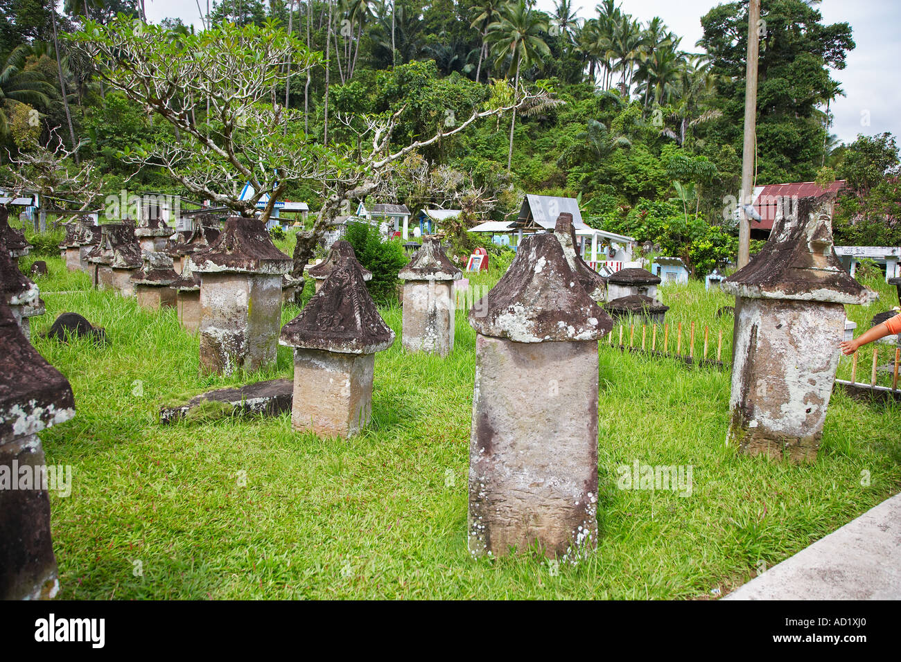 Waruga Stone Tombs in a Cemetery in Northern Sulawesi, Indonesia Stock ...