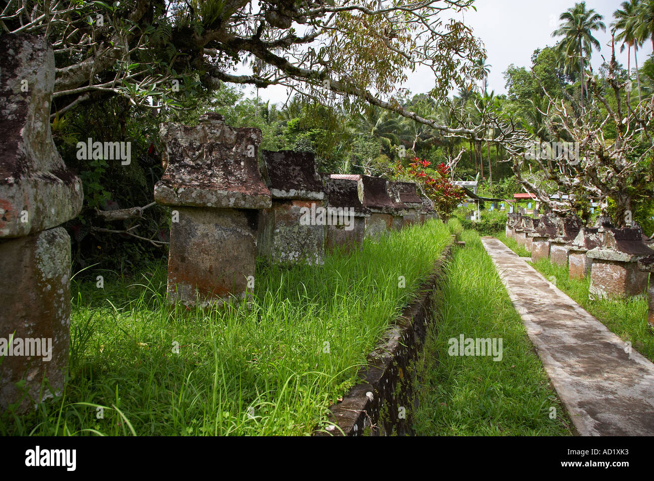 Waruga Stone Tombs in a Cemetery in Northern Sulawesi, Indonesia Stock ...